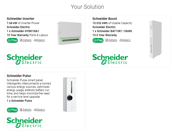 Activating Schneider Electric Components – OpenSolar