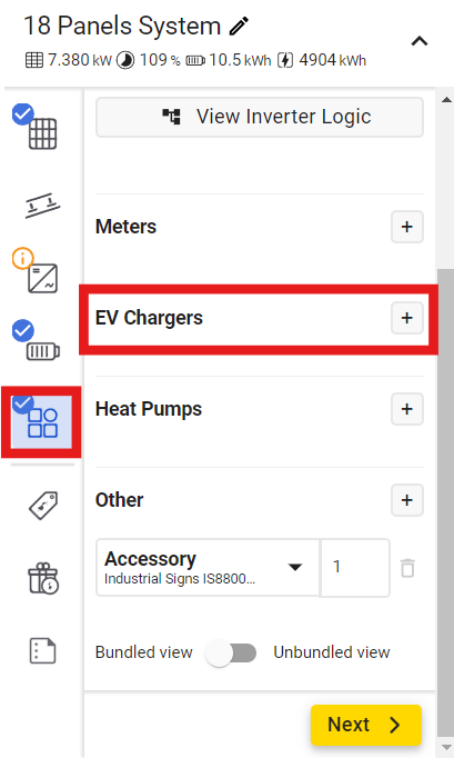Activating waEV-charge components – OpenSolar