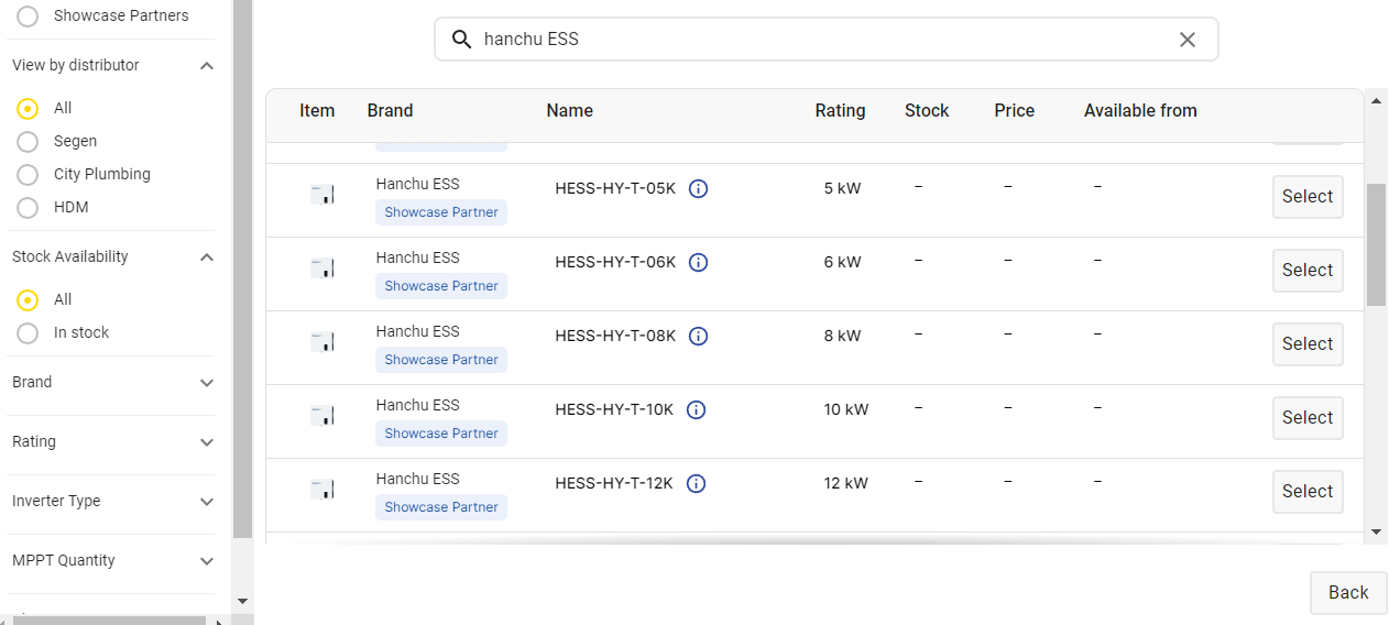 Adding Hanchu ESS Components – OpenSolar