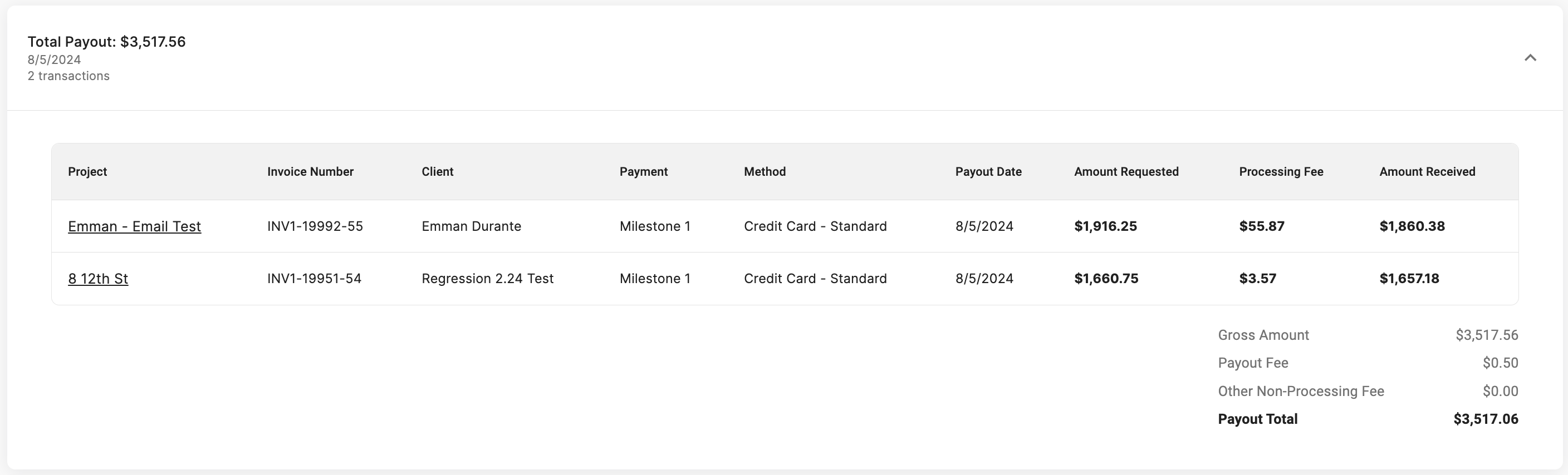 CashFlow Payouts Dashboard – OpenSolar