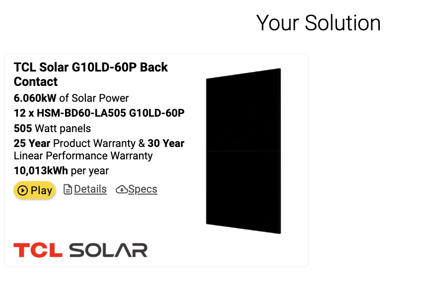 Activating TCL Solar Components – OpenSolar