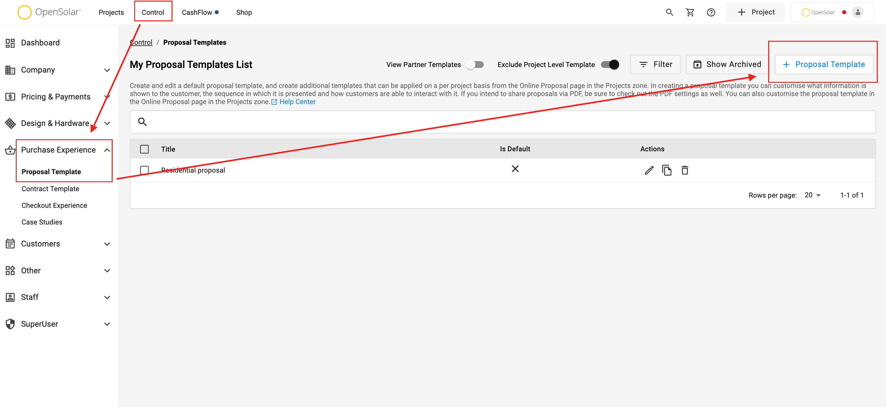 Creating Sales Machine Proposal Template in Control Section (Beta ...