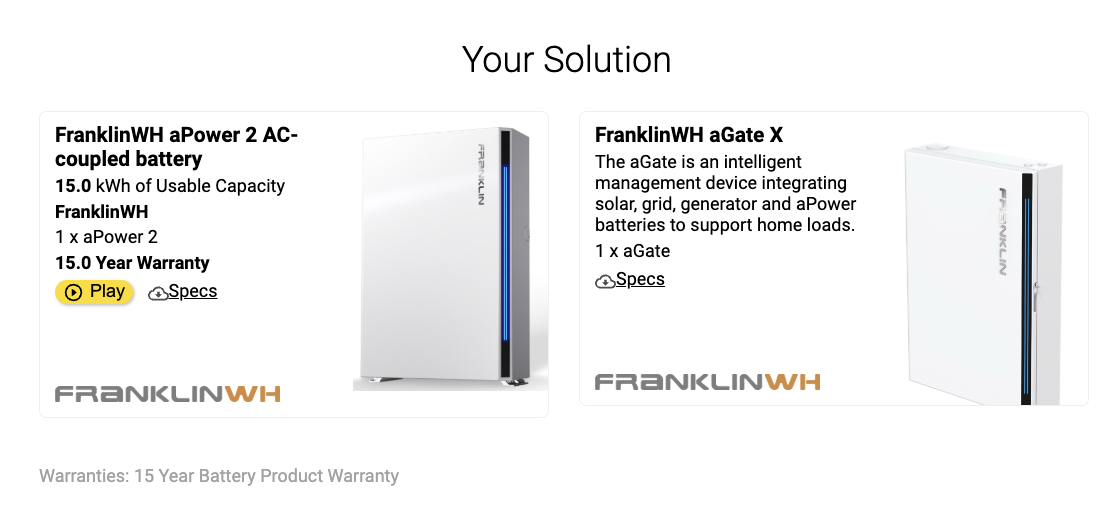Activating FranklinWH Components – OpenSolar
