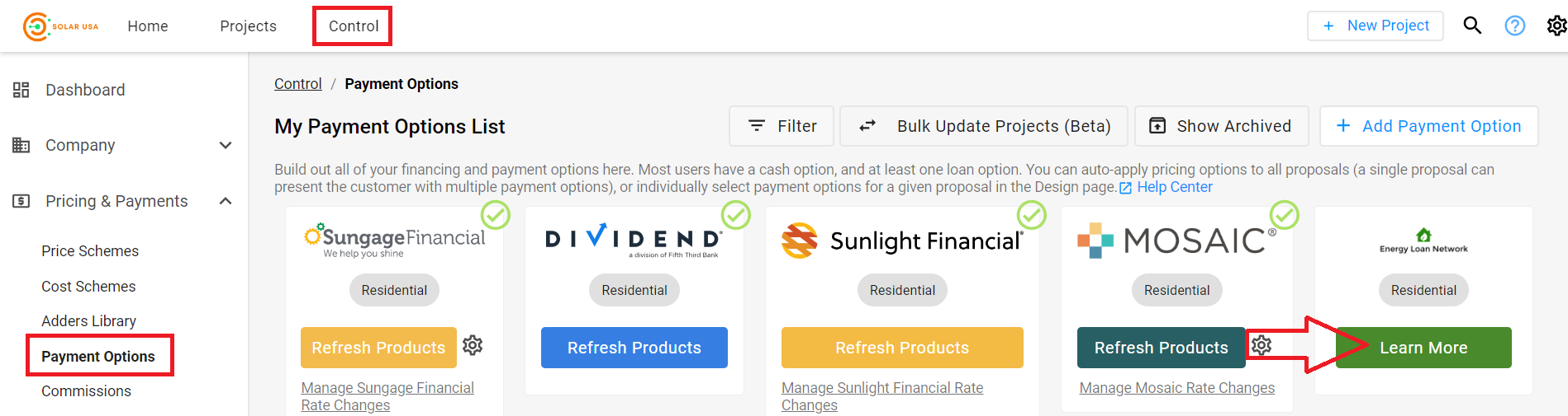 How to set up and use the Energy Loan Network (ELN) finance integration – OpenSolar
